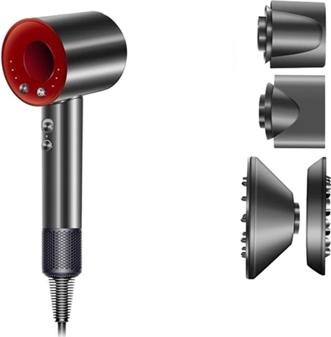 Dyson Supersonic HD03 (4 Accesorios) Secador de Pelo - Hierro/Rojo, C ...