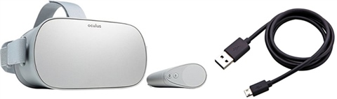 Oculus GO VR Headset (With Controller and Micro USB) - 64GB, A - CeX ...
