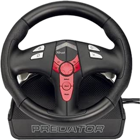 Trust Predator Vibration Feedback Steering Wheel GM-3400 (PC/PS2) - CeX ...