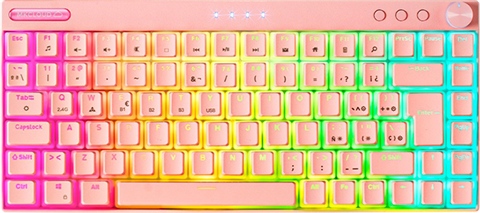 Mars Gaming MKCLOUD Wireless Gaming Keyboard (Red Switch) - Pink, B ...