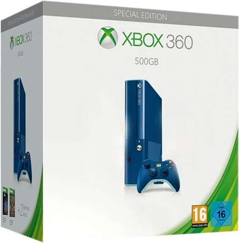 Xbox 360 "E" Console, 500GB, Azul SE, Caja - CeX (ES): - Comprar ...